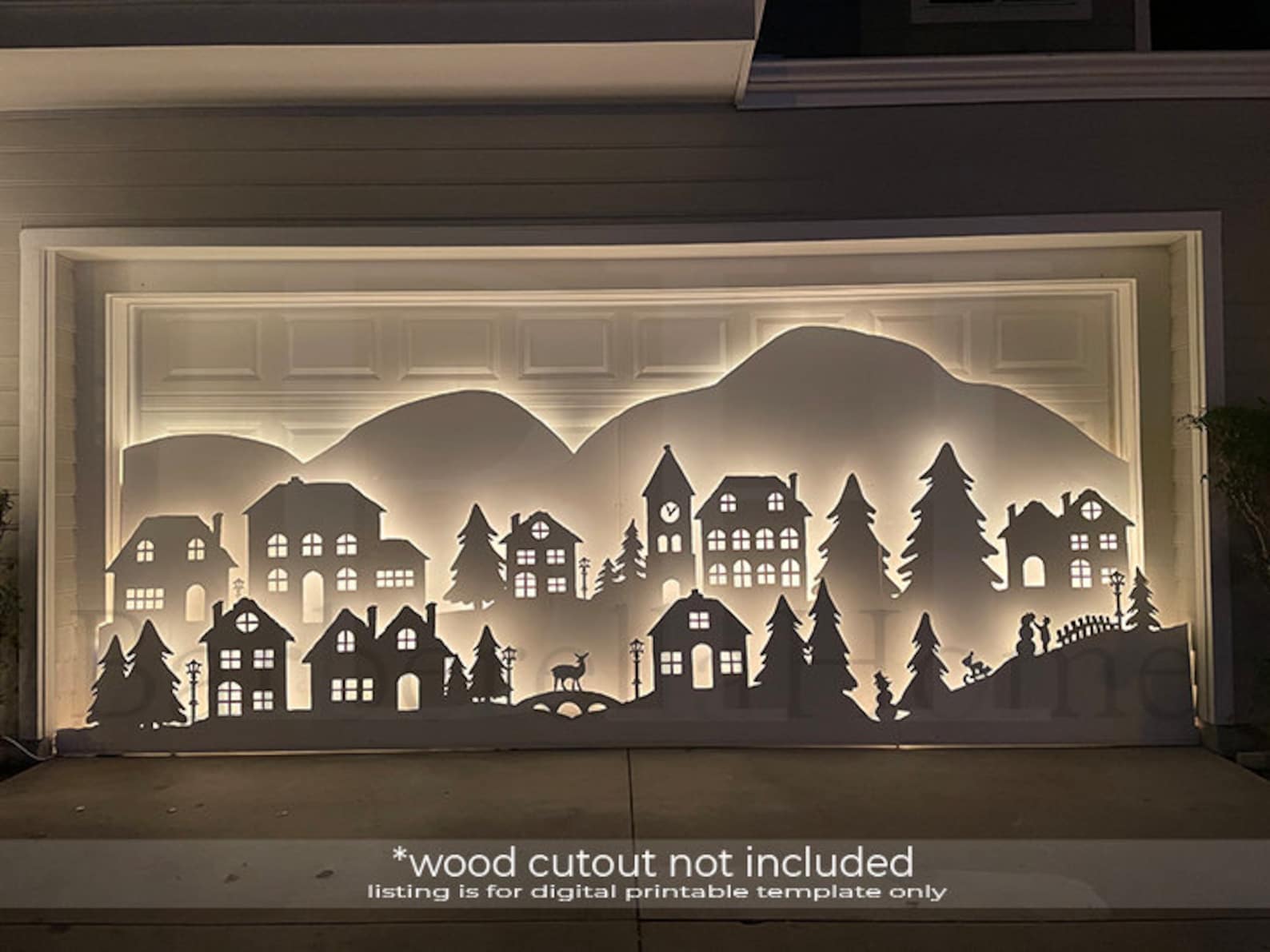 16ft Wide, Multi-layered, Christmas Village Template When Made ...