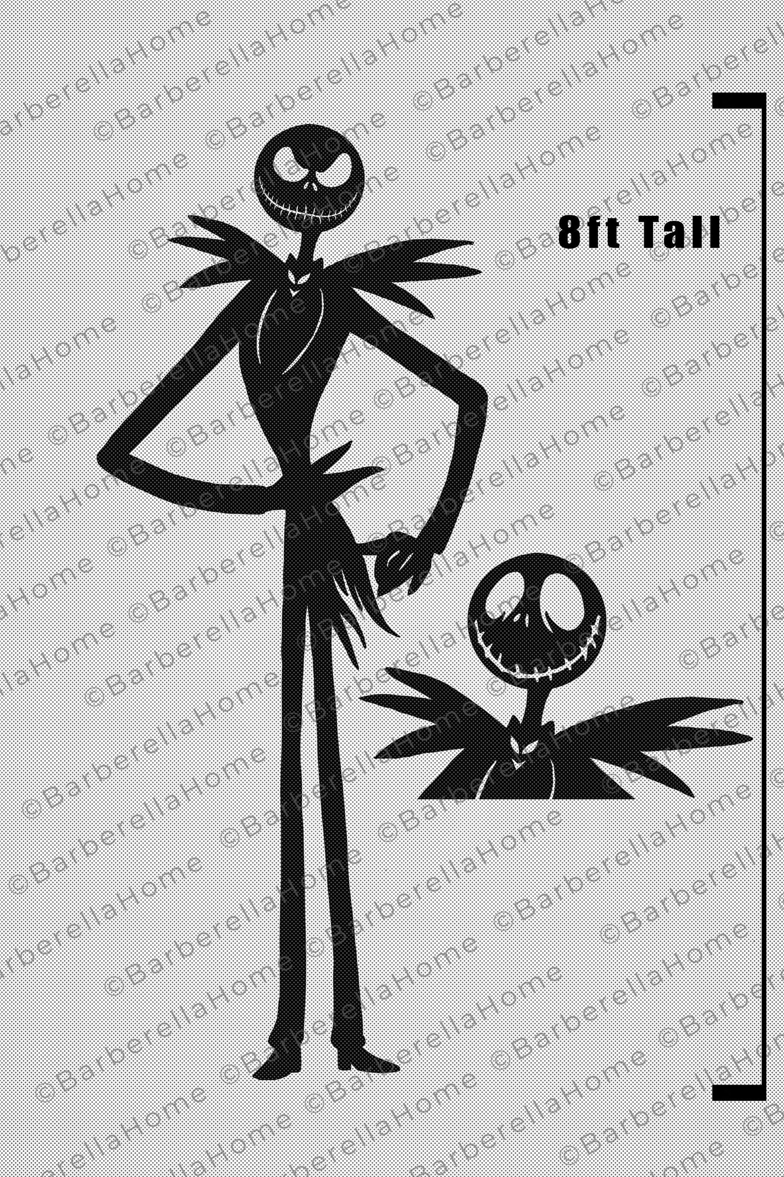 8ft Jack Template When Made. Printable Trace and Cut Halloween ...