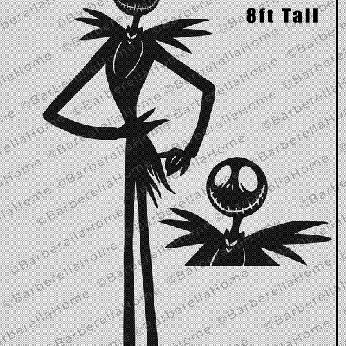 8ft Jack & Sally Moon Template When Made. Printable Trace and - Etsy