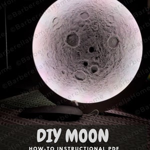 Realistic DIY Moon With 3D Illusion Instructional Pdf/how-to Guide ...