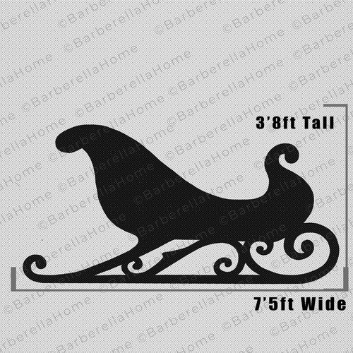 5.2ft Sleigh Reindeer Template When Made. Printable Trace and - Etsy