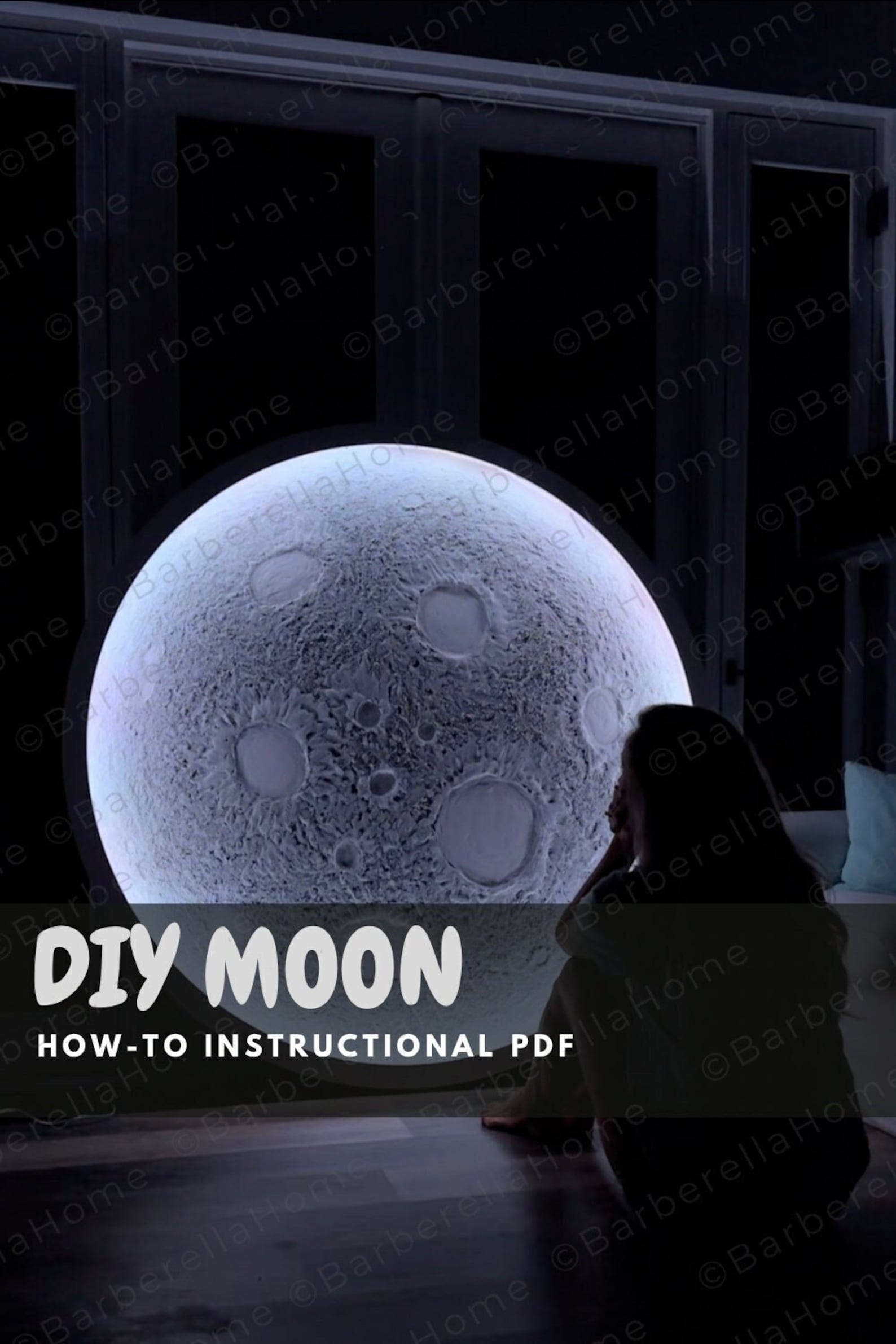 Realistic DIY Moon With 3D Illusion Instructional Pdf/how-to Guide ...