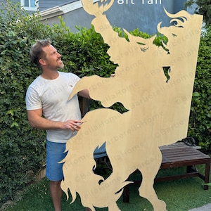 8ft Headless Horseman Template When Made. Printable Trace and Cut ...