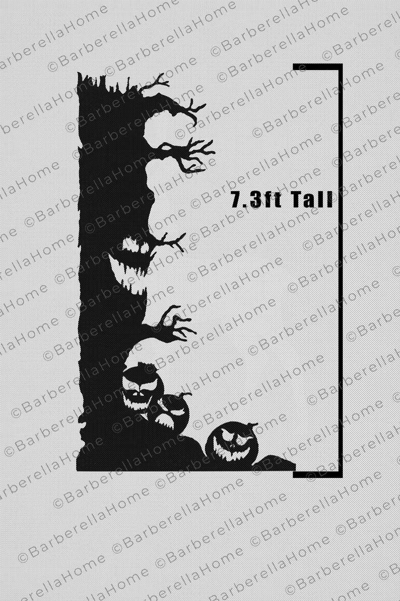 7.3ft Spooky Tree Template When Made. Printable Trace and Cut - Etsy