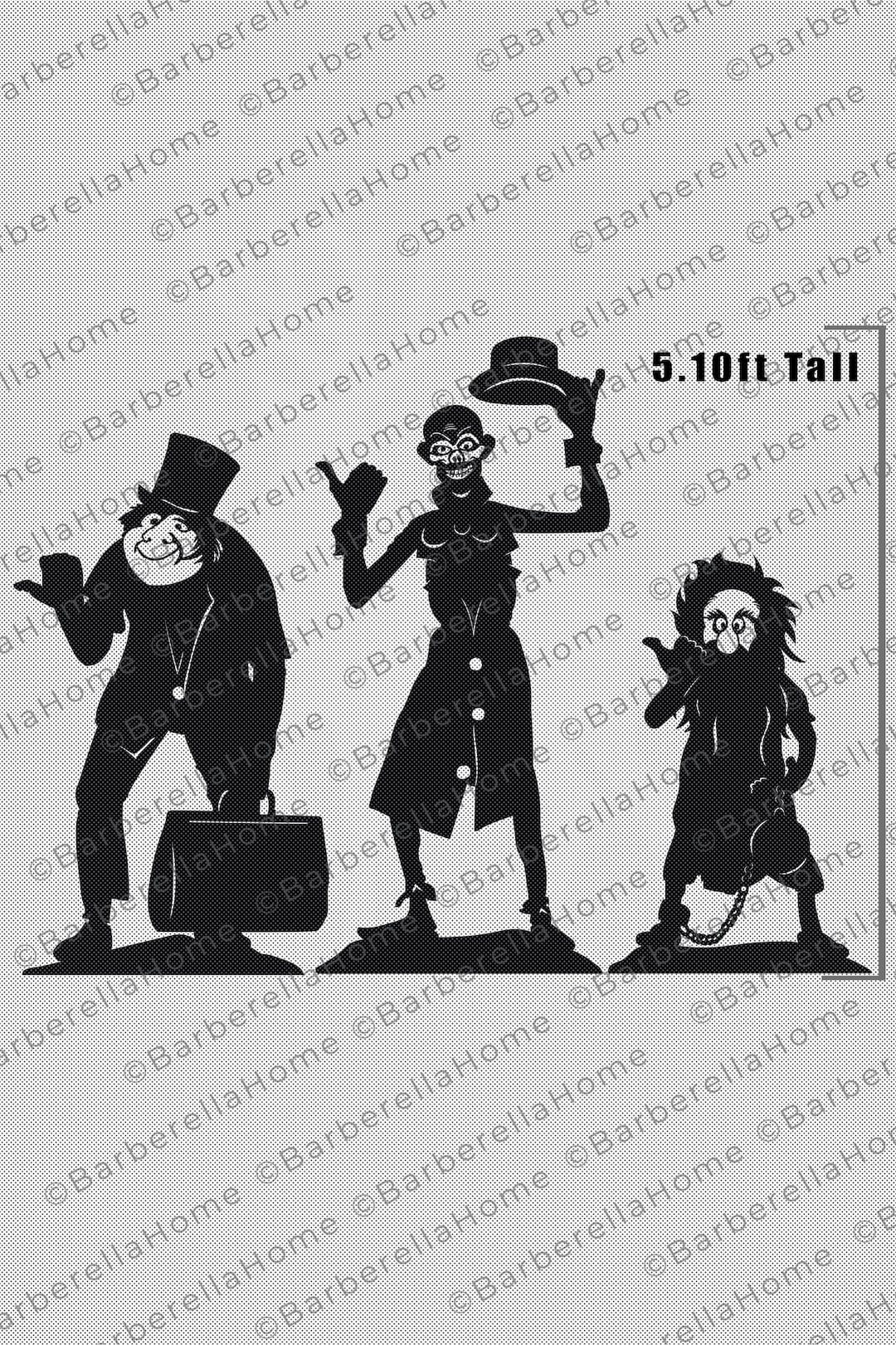 5.10 Ft Hitchhiking Ghost Trio Template When Made. Printable Trace and ...