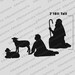 Shepherd and Sheep Templates When Made for 4ft Nativity. Printable ...