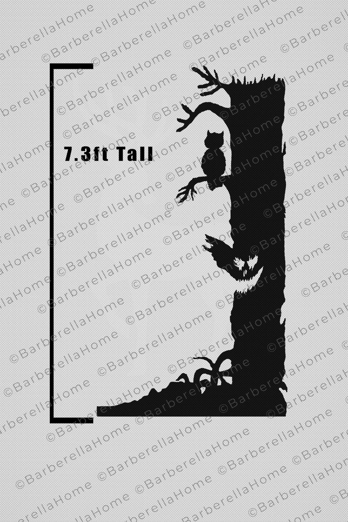 7.3ft Spooky Tree Template When Made. Printable Trace and Cut - Etsy