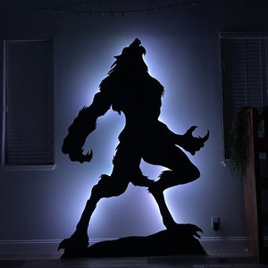 8ft Werewolf Template When Made. Printable Trace and Cut Halloween ...