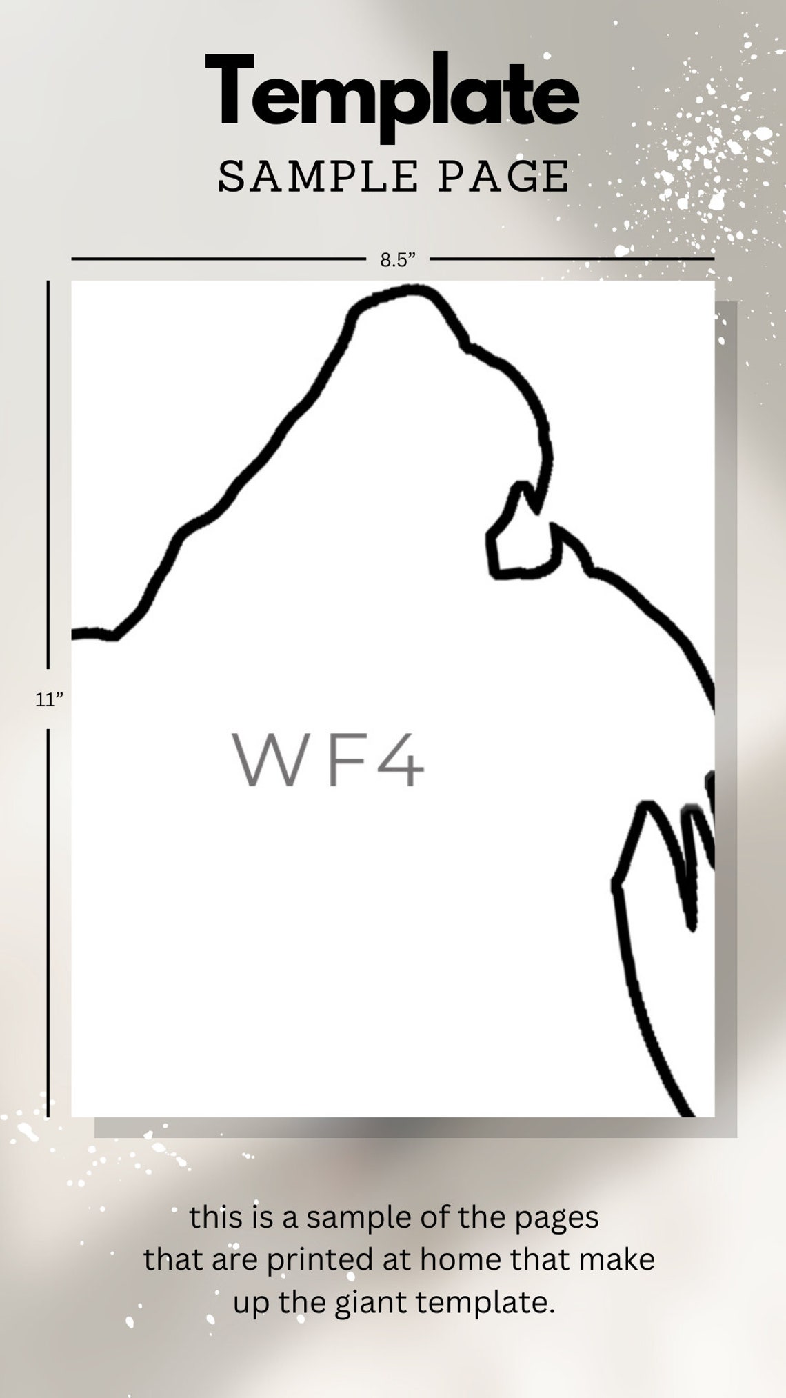 7.1ft Grim Reaper Template When Made. Printable Trace and Cut - Etsy