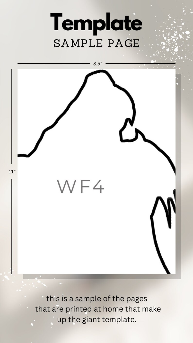 7.5ft Spooky Tree Template When Made. Printable Trace and Cut Halloween ...