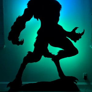 8ft Werewolf Template When Made. Printable Trace and Cut Halloween ...