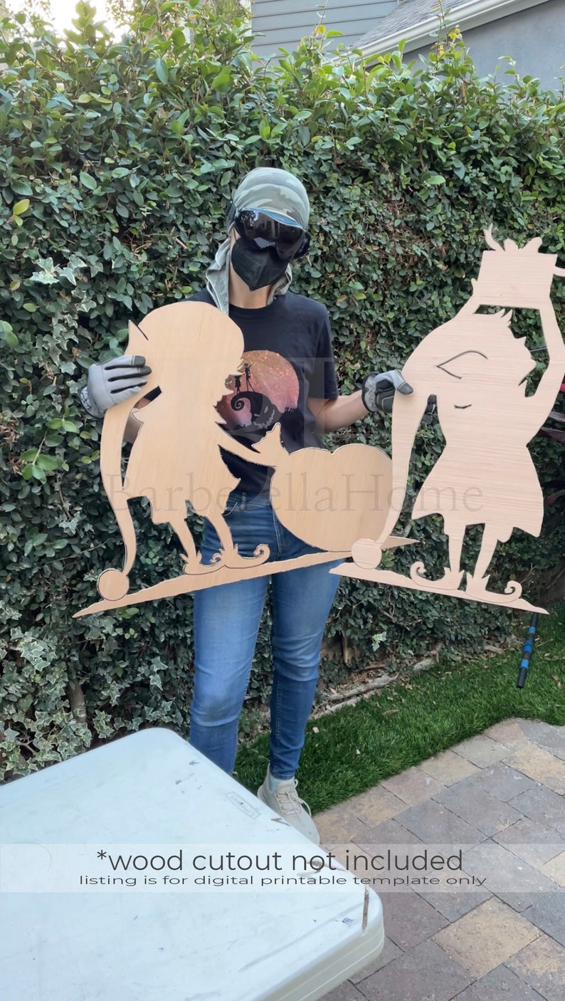 3ft Santa's Elves Template When Made. Printable Trace and Cut Christmas ...