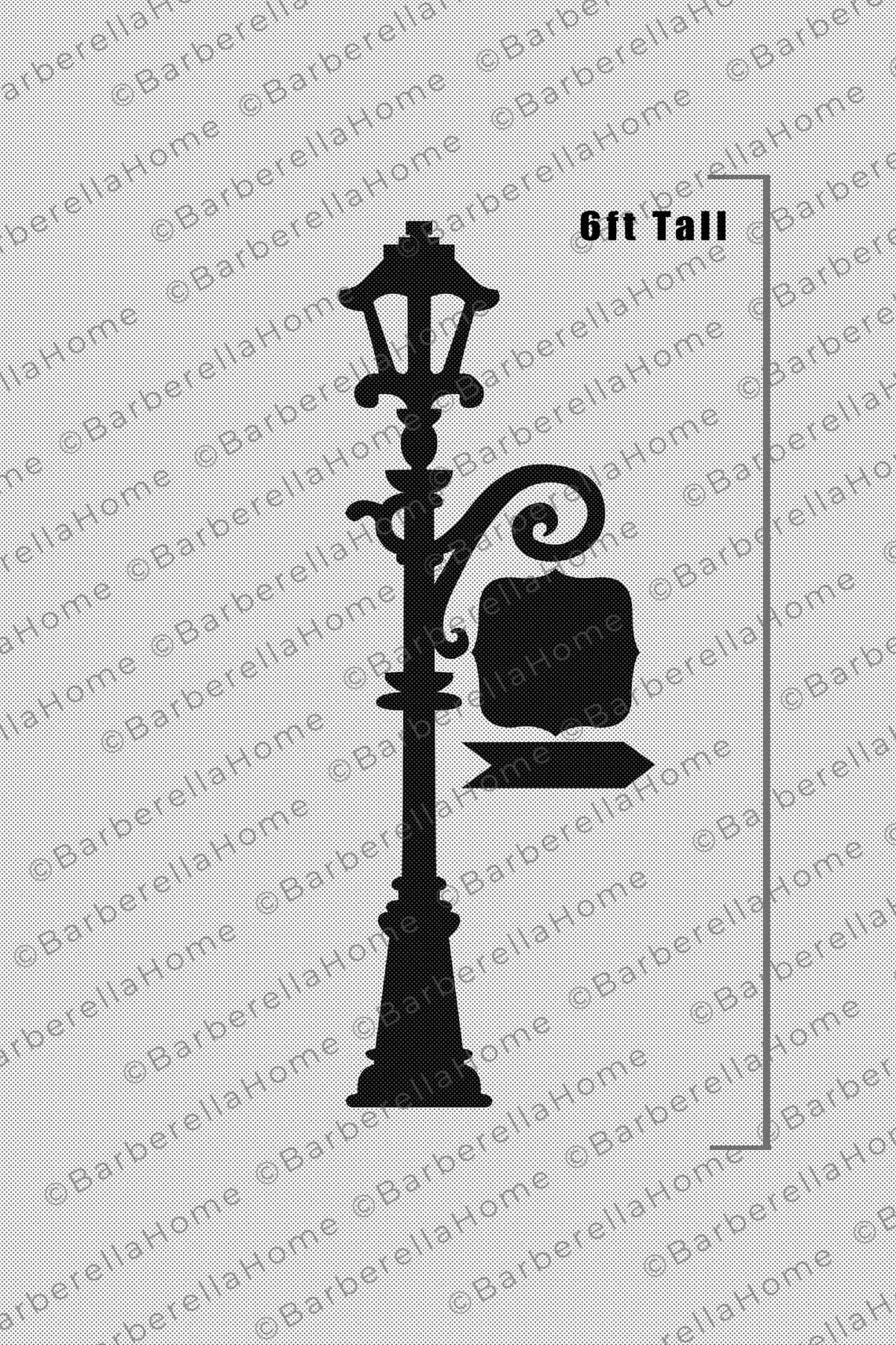 6ft Street Lantern Template When Made. Printable Trace and Cut ...