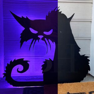 3ft Scary Black Cat Template When Made. Printable Trace and Cut ...