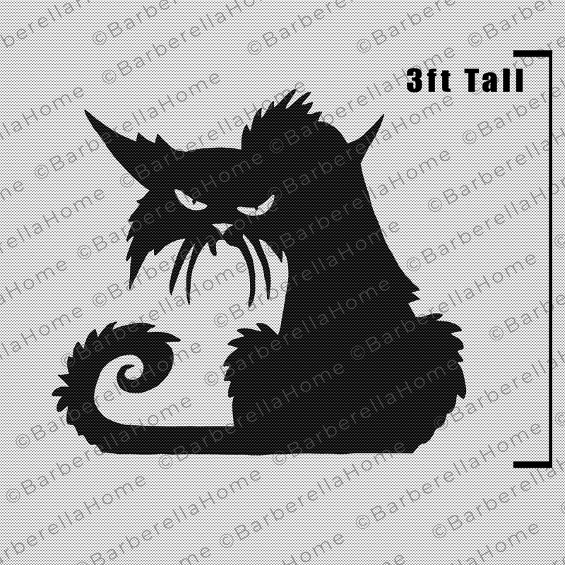 Scary Cat Art Halloween - Etsy