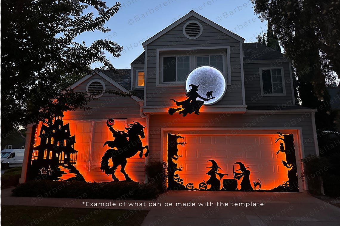 12ft Haunted House Template When Made. Printable Trace and Cut ...