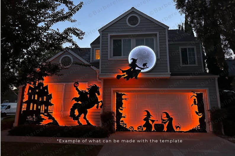 12ft Haunted House Template When Made. Printable Trace and Cut ...