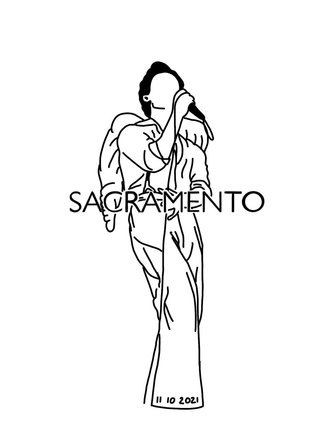 Sacramento Harry Styles Decal - Etsy