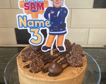 Fireman Sam Cake Topper | Etsy UK