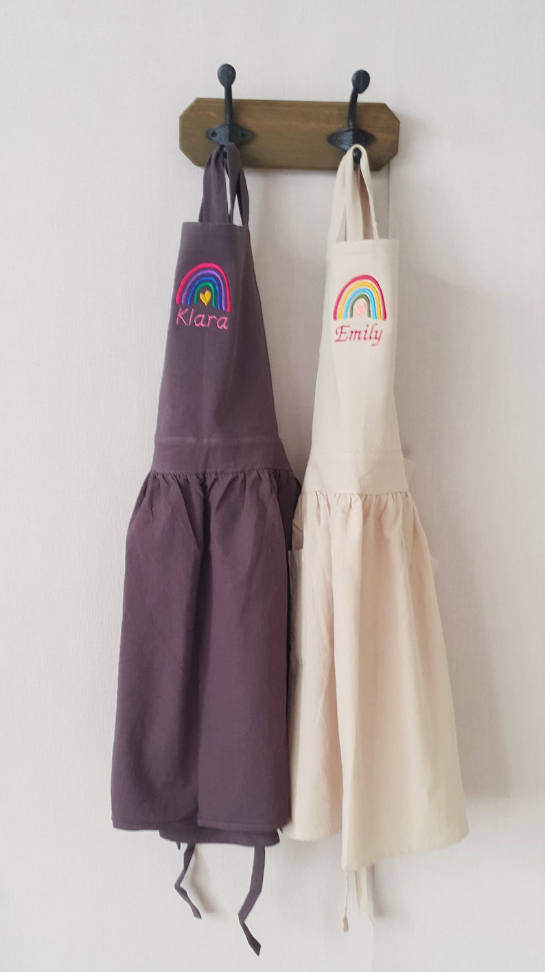 Personalized Children's Apron With Name Embroidery * Apron Dress ...