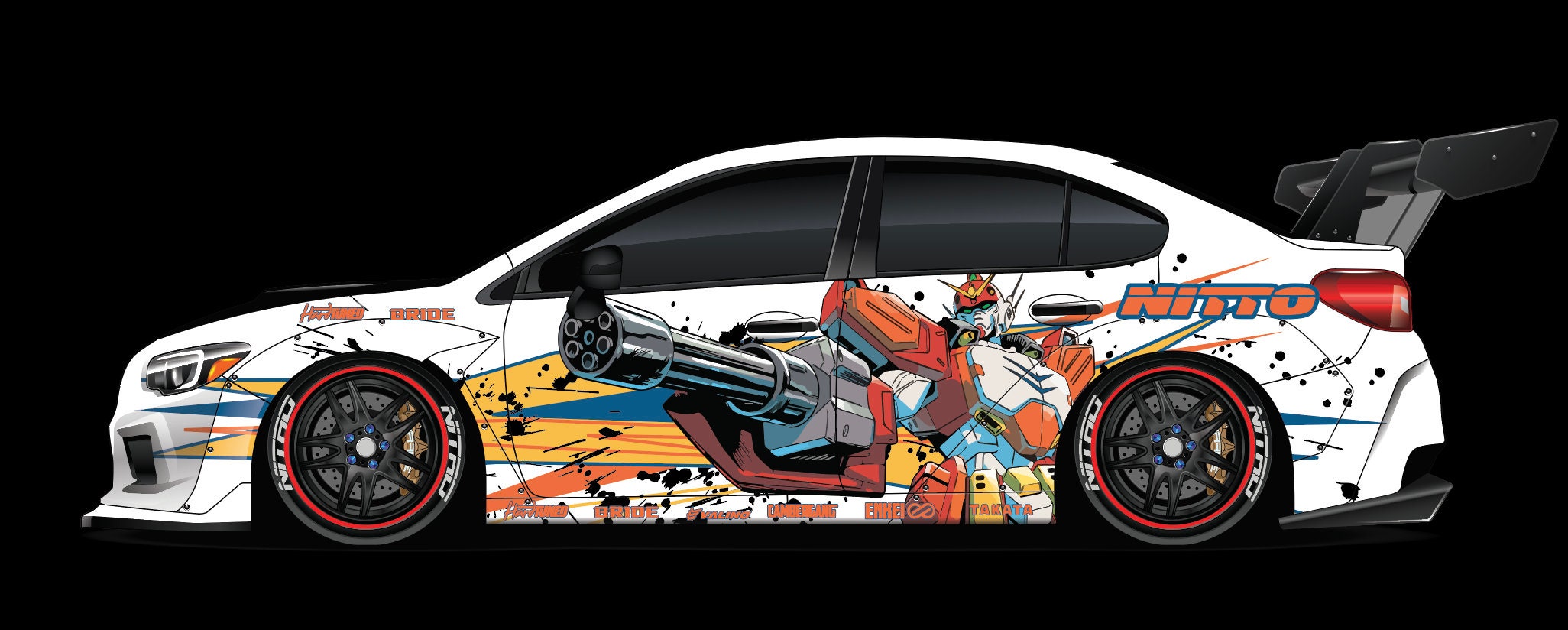 1/10 and 1/24 Scale RC Drift Livery Kit - Heavy Arms - Etsy