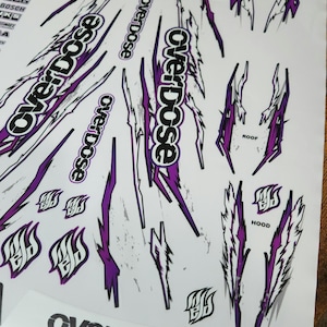 1/10 Scale RC Drift Livery Kit - Overdose V2 - Etsy