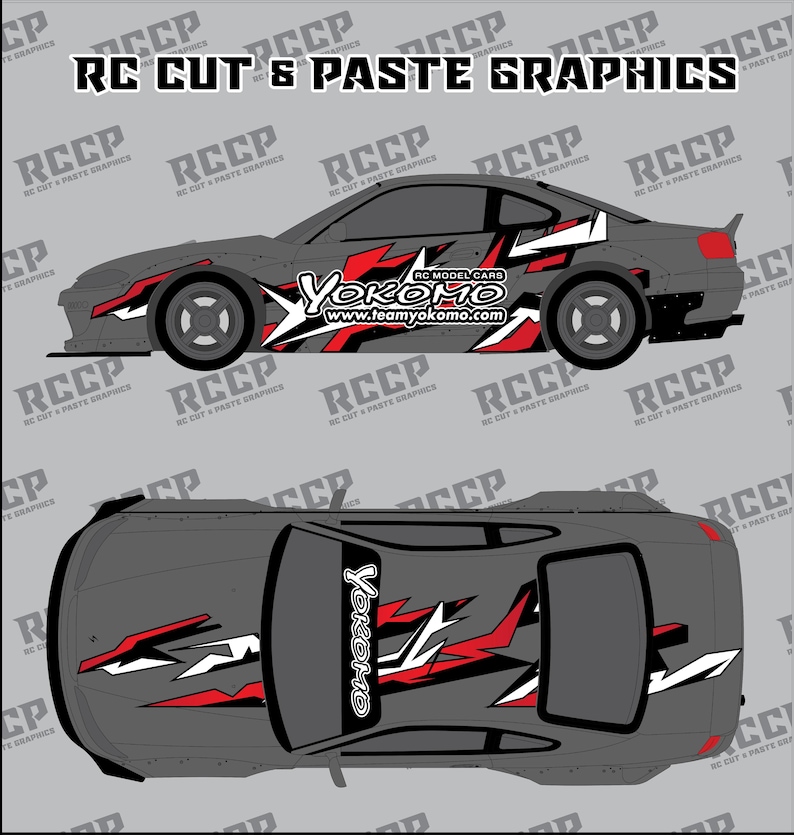 1/10 Scale RC Drift Livery Kit - Yokomo - CHROME - Etsy