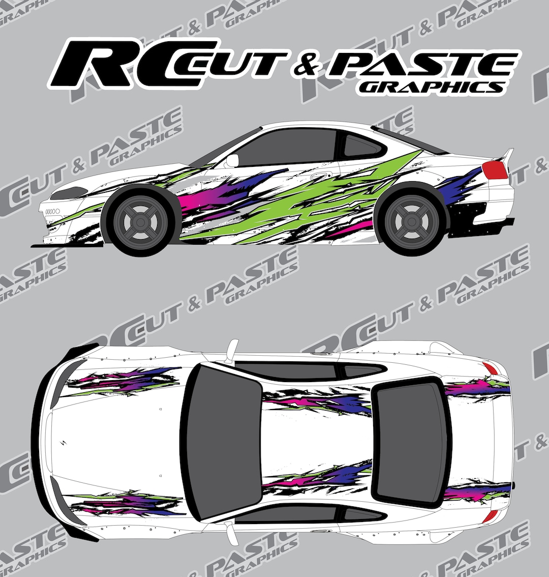 1/10 and 1/24 Scale RC Drift Livery Kit 1 - Etsy Ireland