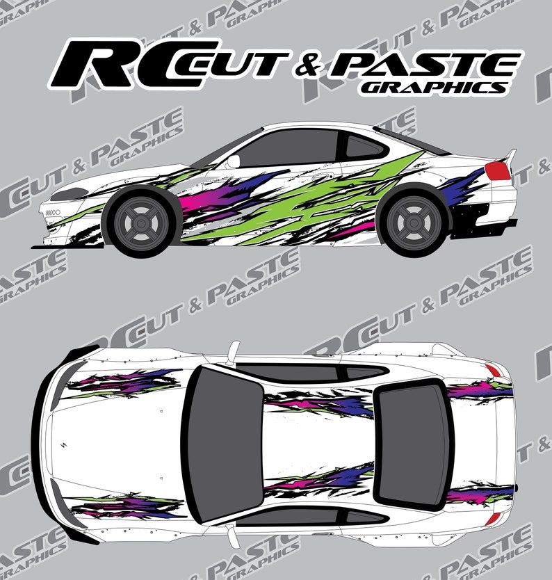 1/10 and 1/24 Scale RC Drift Livery - Kit 1 - Etsy