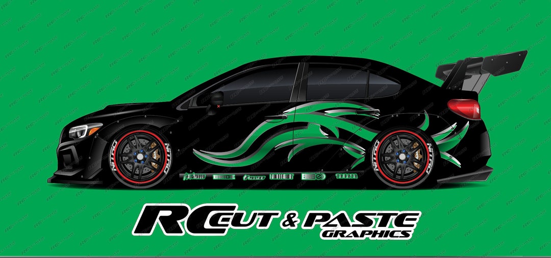 1/10 Scale RC Drift Livery Kit Tribal Livery Kit GREEN - Etsy