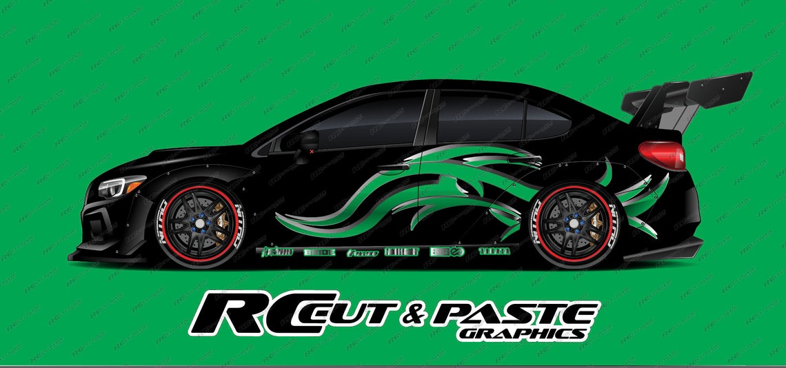 1/10 Scale RC Drift Livery Kit Tribal Livery Kit GREEN - Etsy