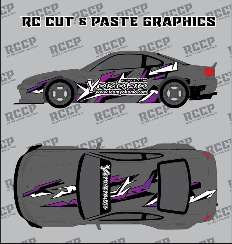 1/10 Scale RC Drift Livery Kit - Yokomo - CHROME - Etsy