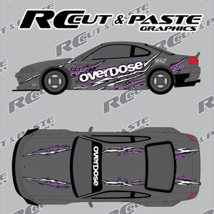 1/10 Scale RC Drift Livery Kit - Overdose V2 - Etsy