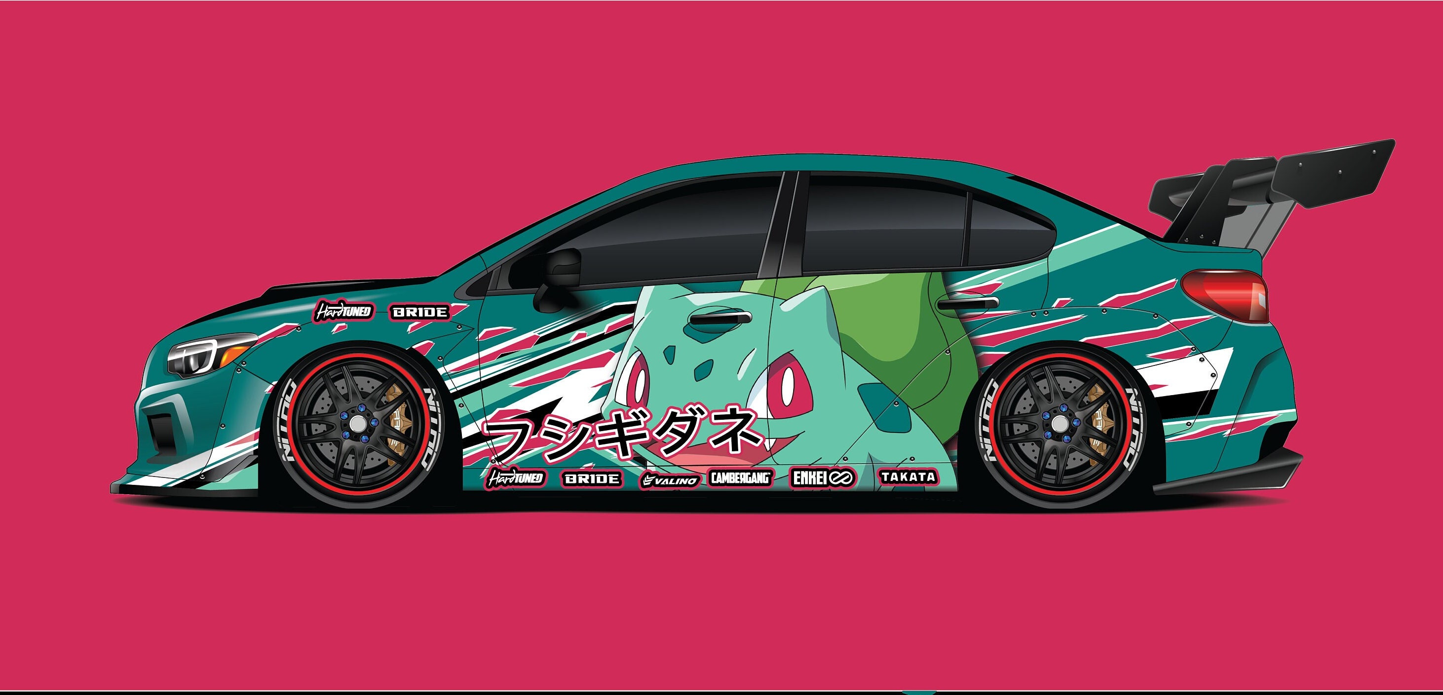 1/10 and 1/24 Scale RC Drift Livery Kit Bulbasaur - Etsy