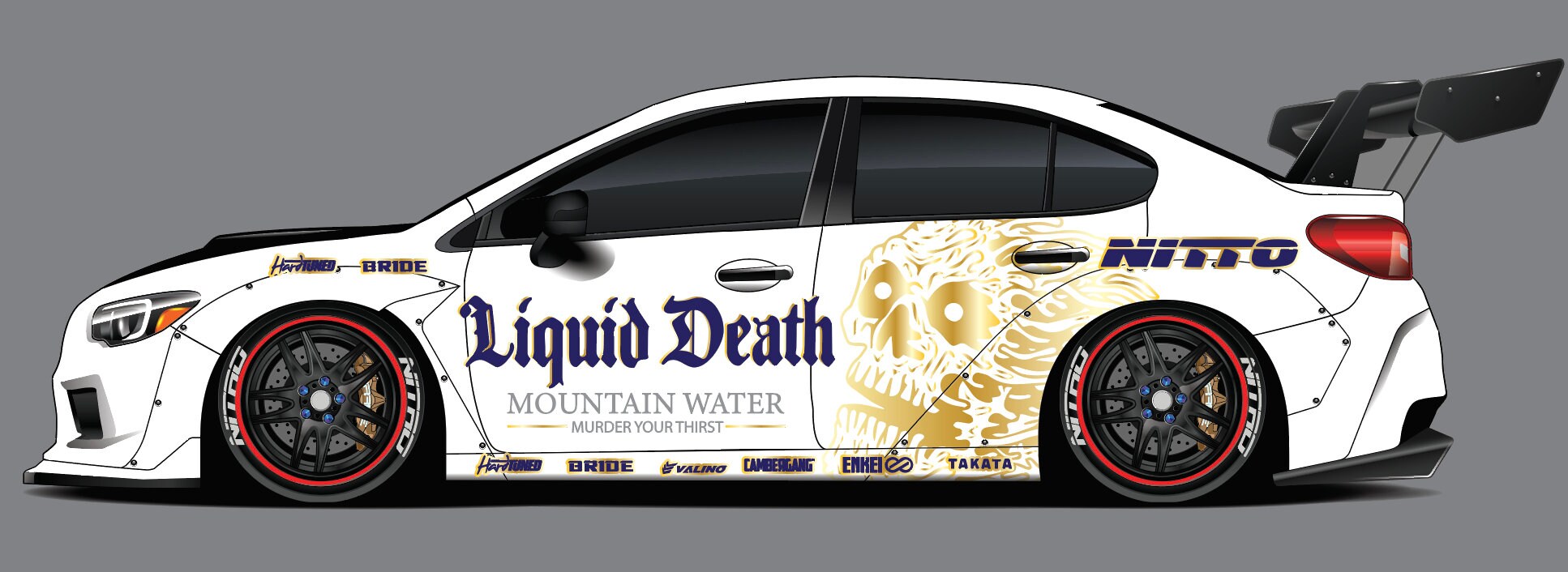 1/10 and 1/24 Scale RC Drift Livery Kit - Liquid Death - Etsy