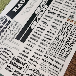 Rauh-welt Begriff- 1/10 Scale RC Decal Sheet (PRE-CUT) - Etsy