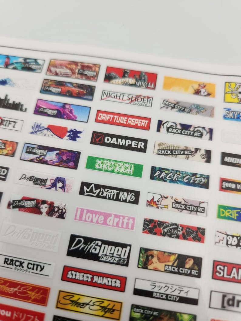 Slap Sticker - 1/10 Scale RC Slap Stickers 100+ - Etsy