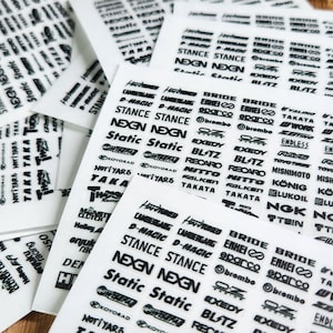 1:24 - 28 Scale RC Car Sponsor Decals - Etsy