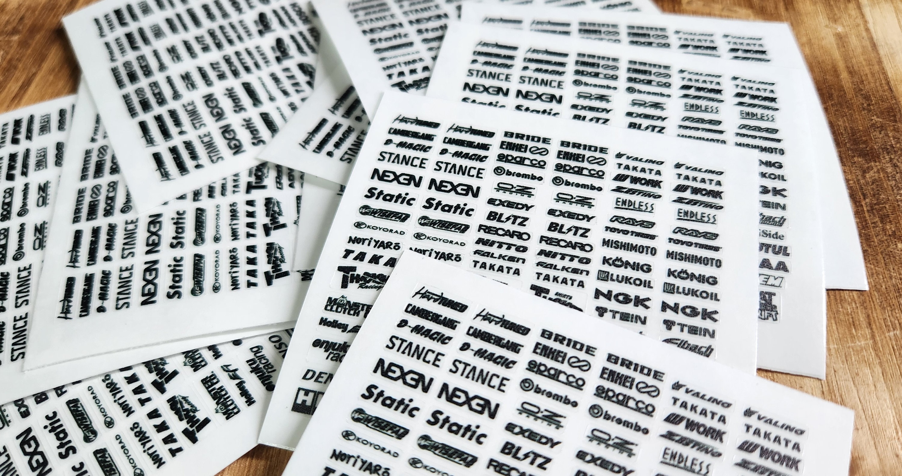 1:24 - 28 Scale RC Car Sponsor Decals - Etsy