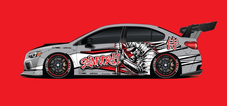 1/10 and 1/24 Scale RC Drift Livery Kit - Samurai 2 - Etsy