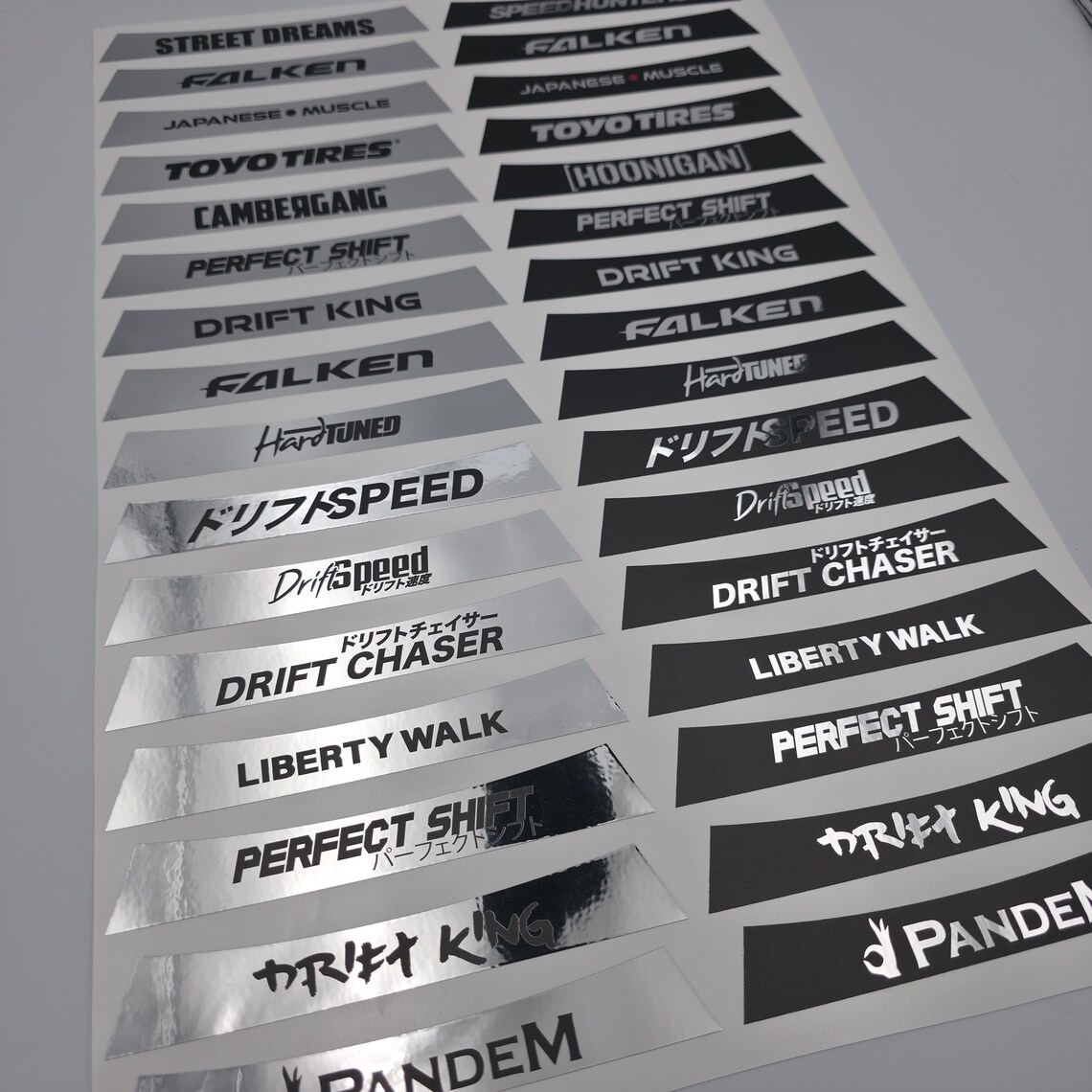 1/10 RC Window Banners - Chrome - Etsy
