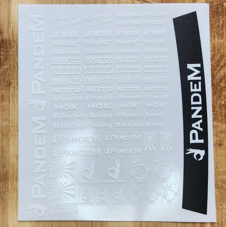 Rocket Bunny Sticker Decal Sheet - 1/10 Scale RC Decal Sheet (PRE-CUT ...