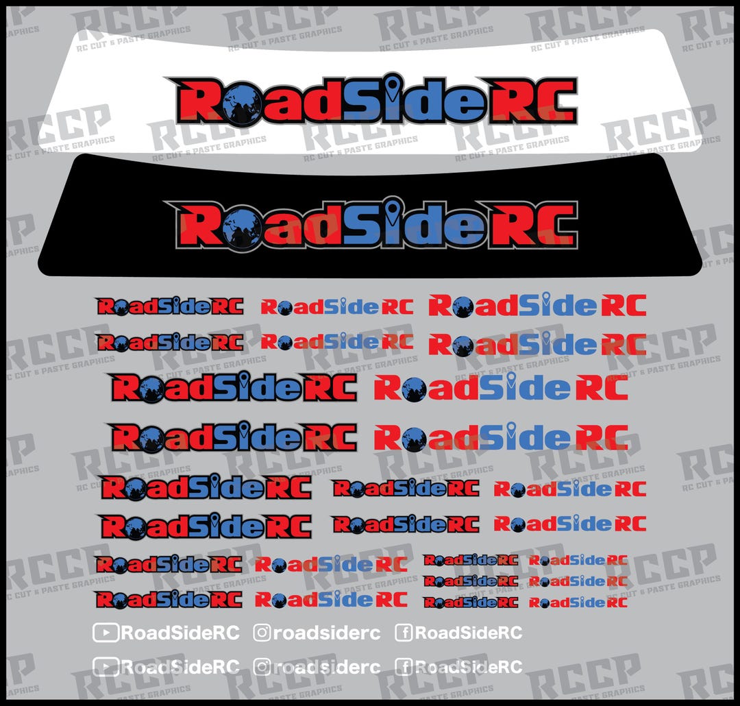 1:10 Scale - Roadside RC Decal Sheet - Etsy