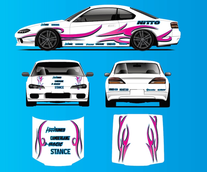 1/10 Scale RC Drift Livery Kit Tribal Livery 13 - Etsy