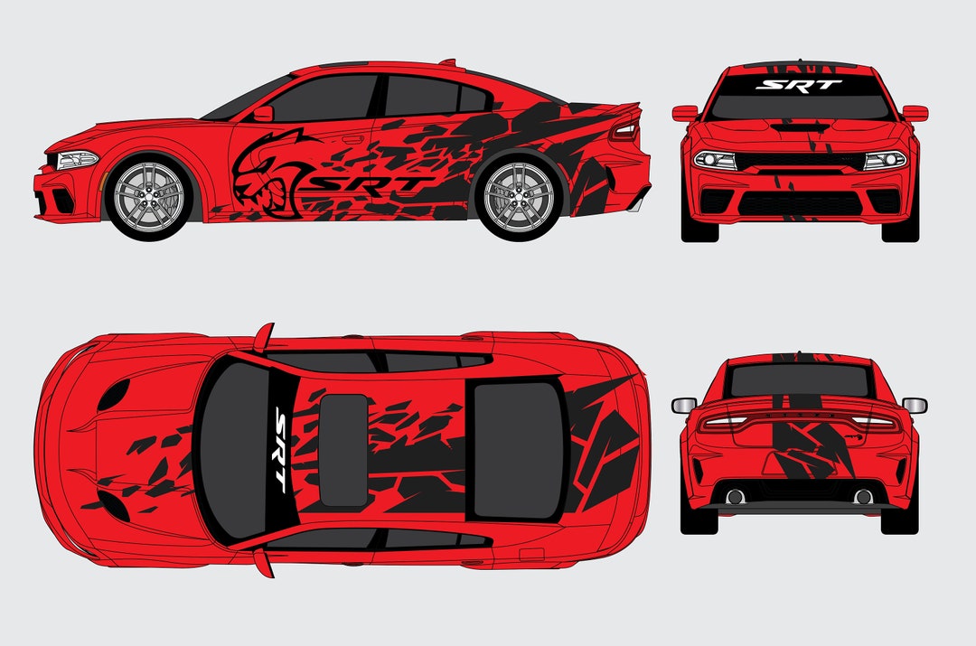 1/10 RC Drift Livery Kit - SRT Hellcat Livery - Etsy