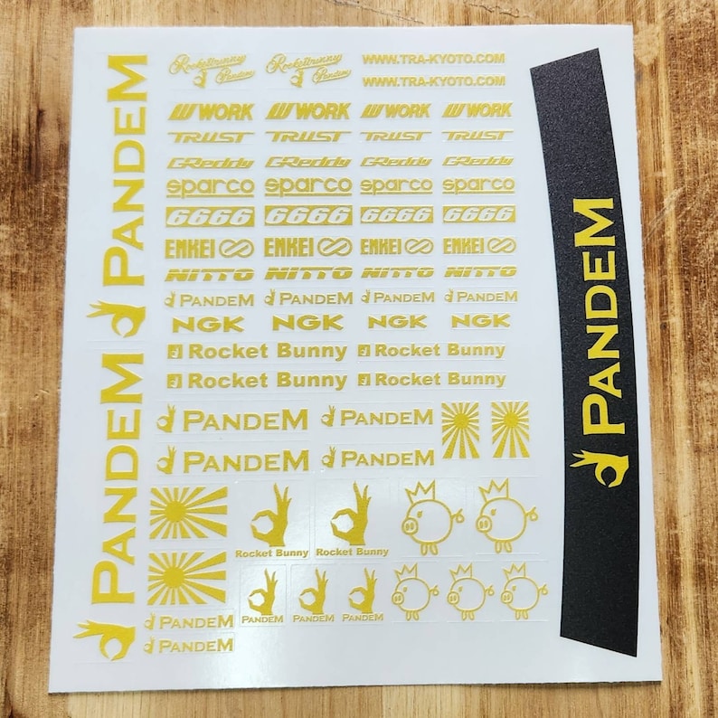 Rocket Bunny Sticker Decal Sheet 1/10 Scale RC Decal Sheet PRE-CUT - Etsy