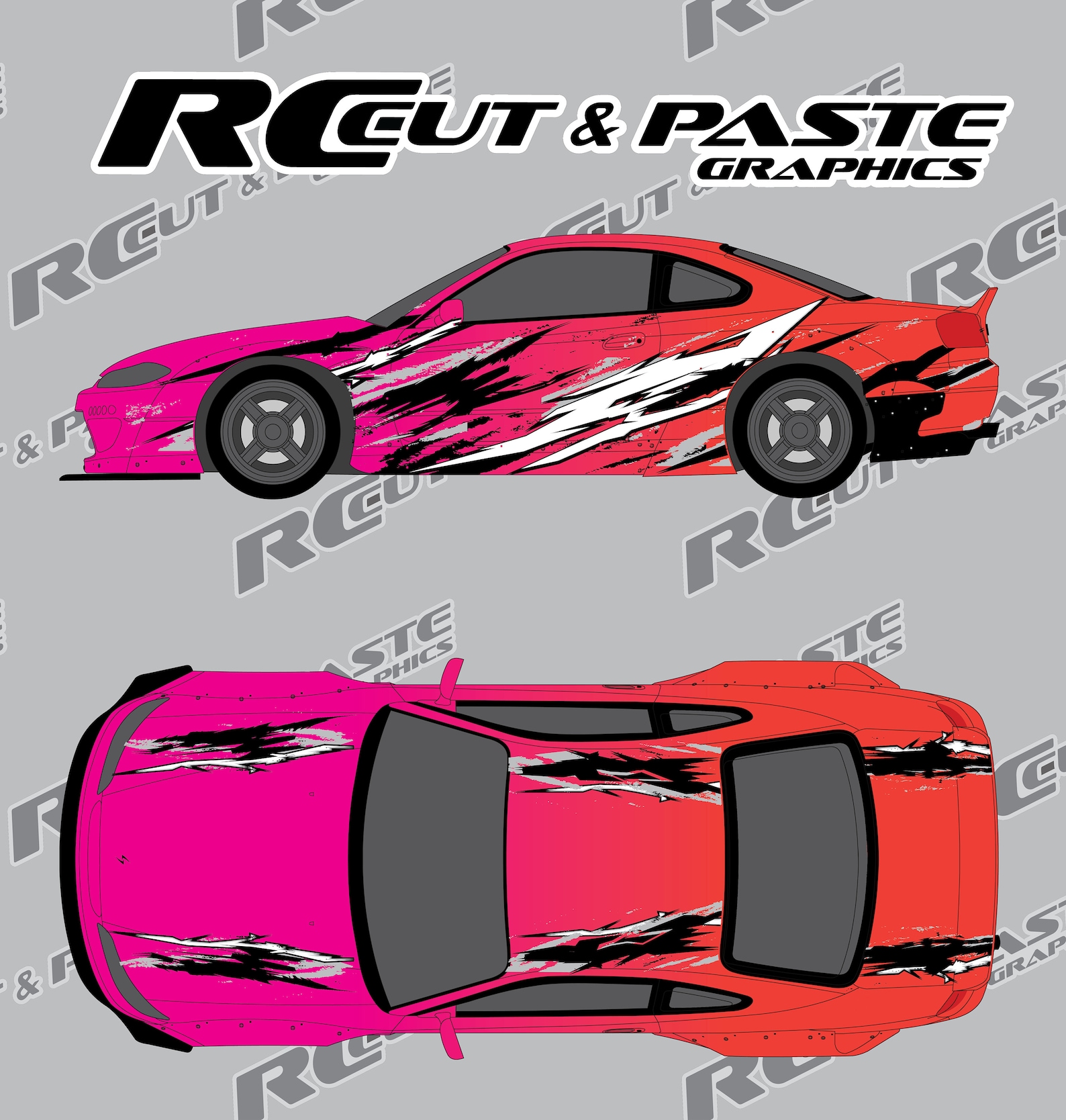 1/10 and 1/24 Scale RC Drift Livery - Kit 1 - Etsy