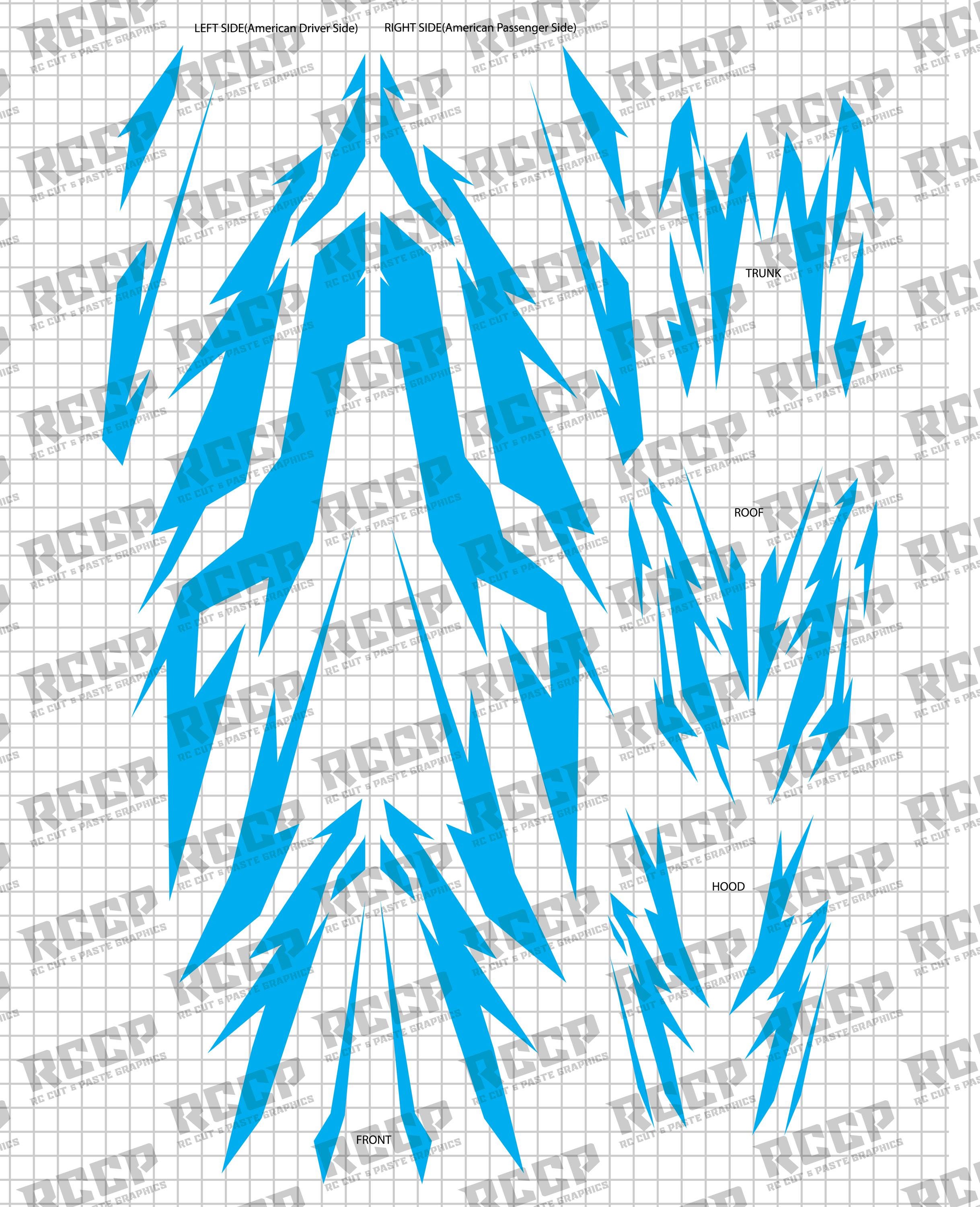 Universal RC 1:10 Paint Masking Stencil Vinyl – Kit 1 - Etsy