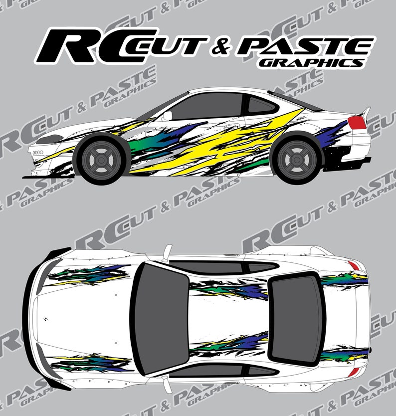 1/10 and 1/24 Scale RC Drift Livery - Kit 1 - Etsy