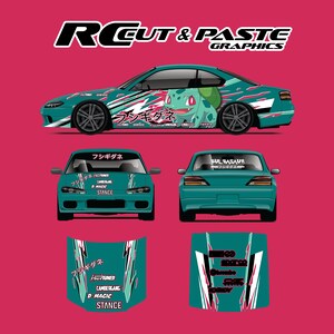 1/10 and 1/24 Scale RC Drift Livery Kit - Bulbasaur - Etsy
